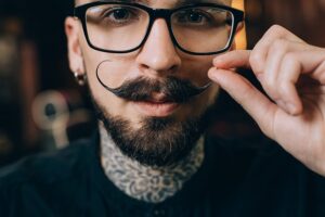 How to Fix a Mustache Gap With Style